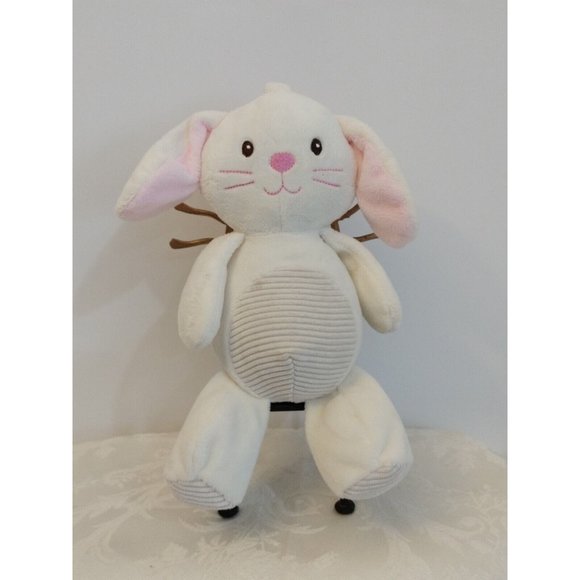 Toys | Kellytoy Belly Pink Ears White Bunny Rabbit Rattle Plush Crinkle ...